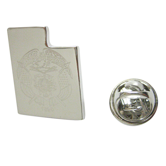 Kiola Designs | Accessories | Utah State Map Shape And Flag Design Lapel Pin | Poshmark